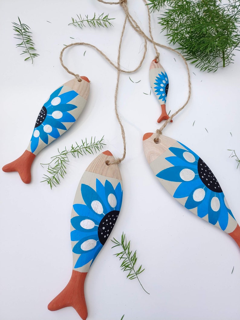 Wood Fish Decorationfish Art Wall Decor Wooden Fish Wall | Etsy