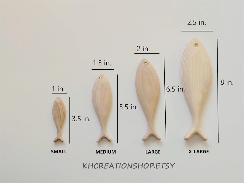 Wooden Fish DIY Craft, Unfinished Wooden Fish Painting Wall Decor,diy ...