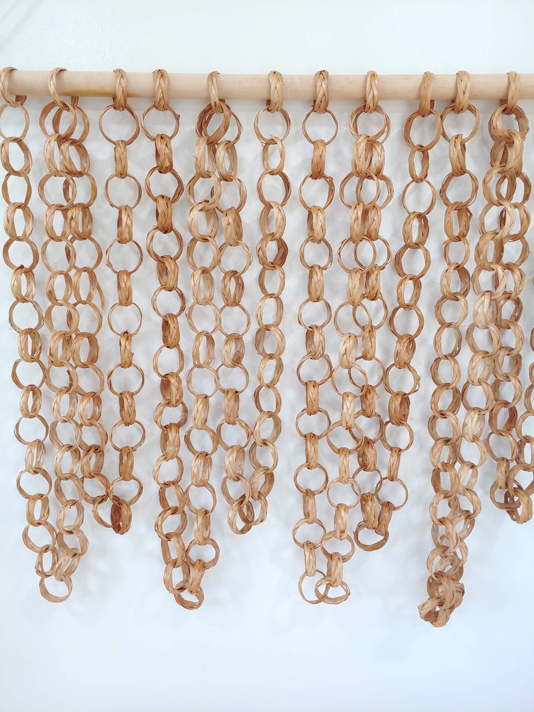 Handmade Natural Bamboo Curtain Wall Hanging, Personalized Minimalist ...