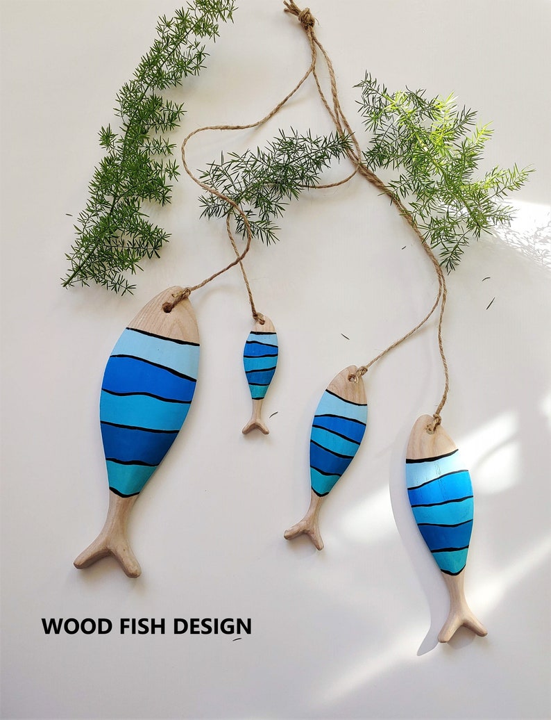 Wooden Fish DIY Craft Unfinished Wooden Fish Painting Wall - Etsy