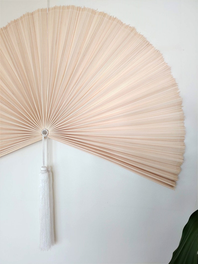 Natural Palm Leaf Fan Decor Tropical Palm Fans Handmade Wall - Etsy
