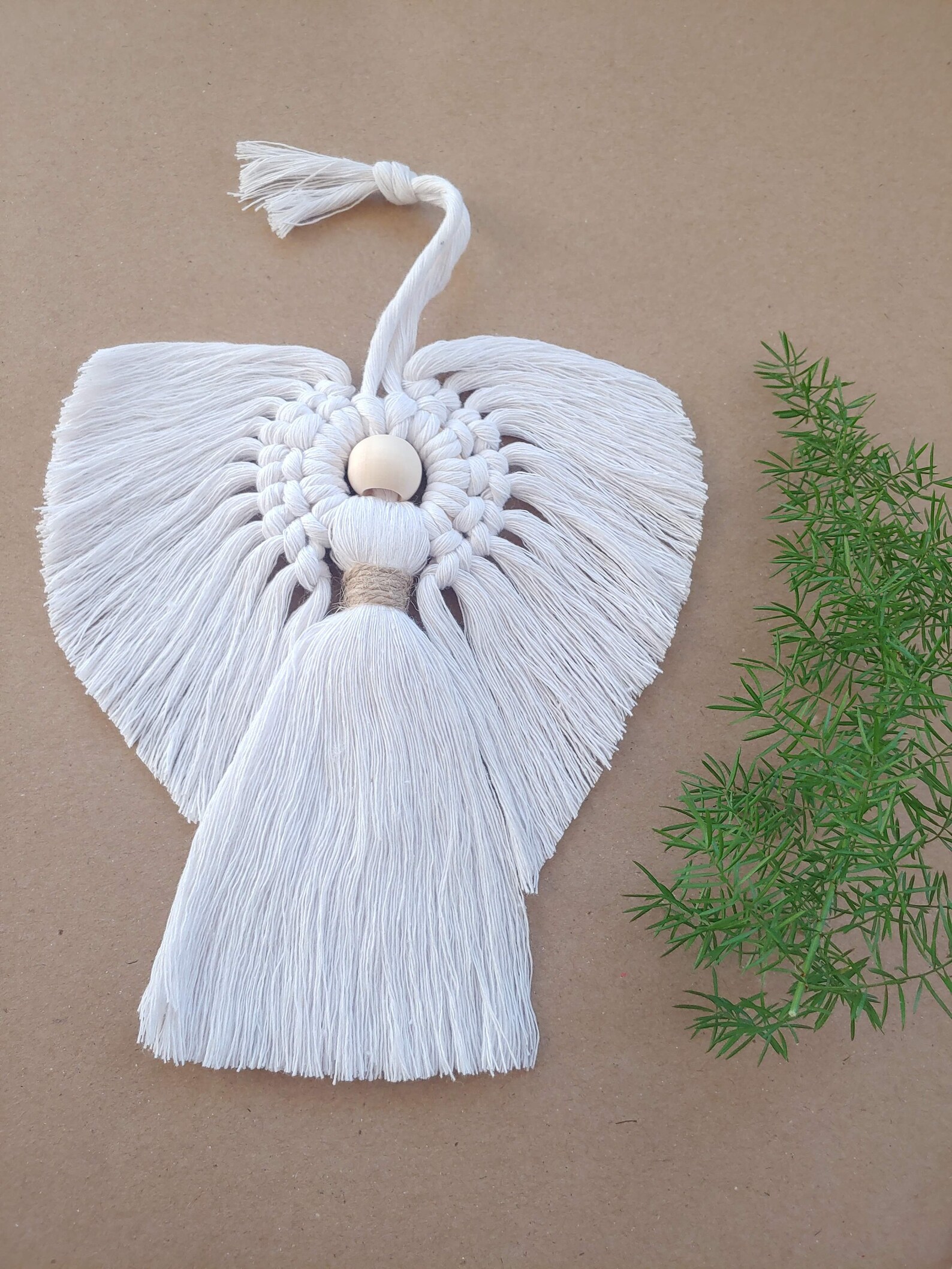 Macrame Angel Macrame OrnamentBoho Angel Christmas | Etsy