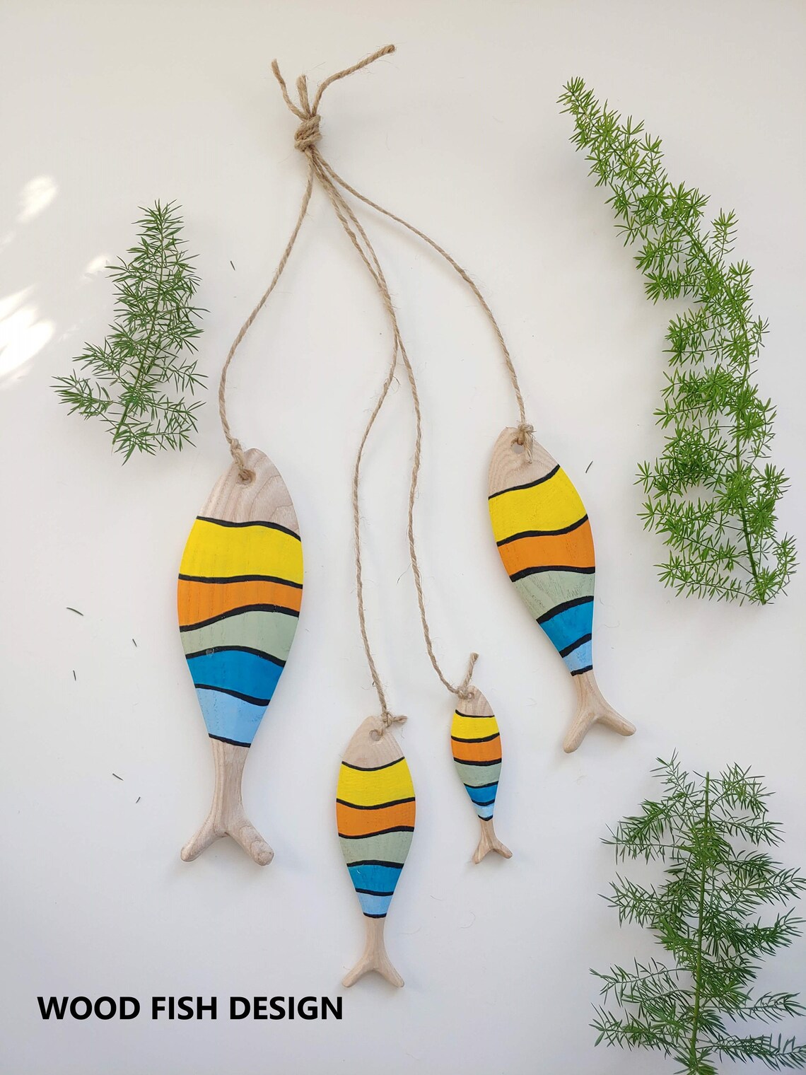 Wooden Fish DIY Craft Unfinished Wooden Fish Painting Wall | Etsy