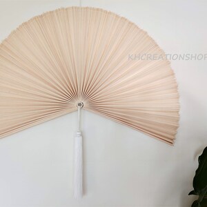 Bamboo Giant Fan Wall Decor,boho Folding Fan Headboard Decor, Large ...
