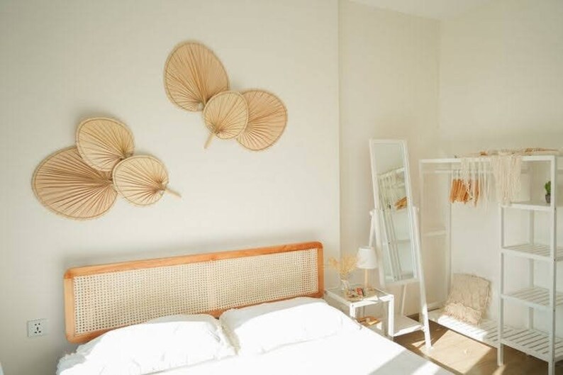 Natural Palm Leaf Fan Decor Tropical Palm Fans Handmade Wall - Etsy