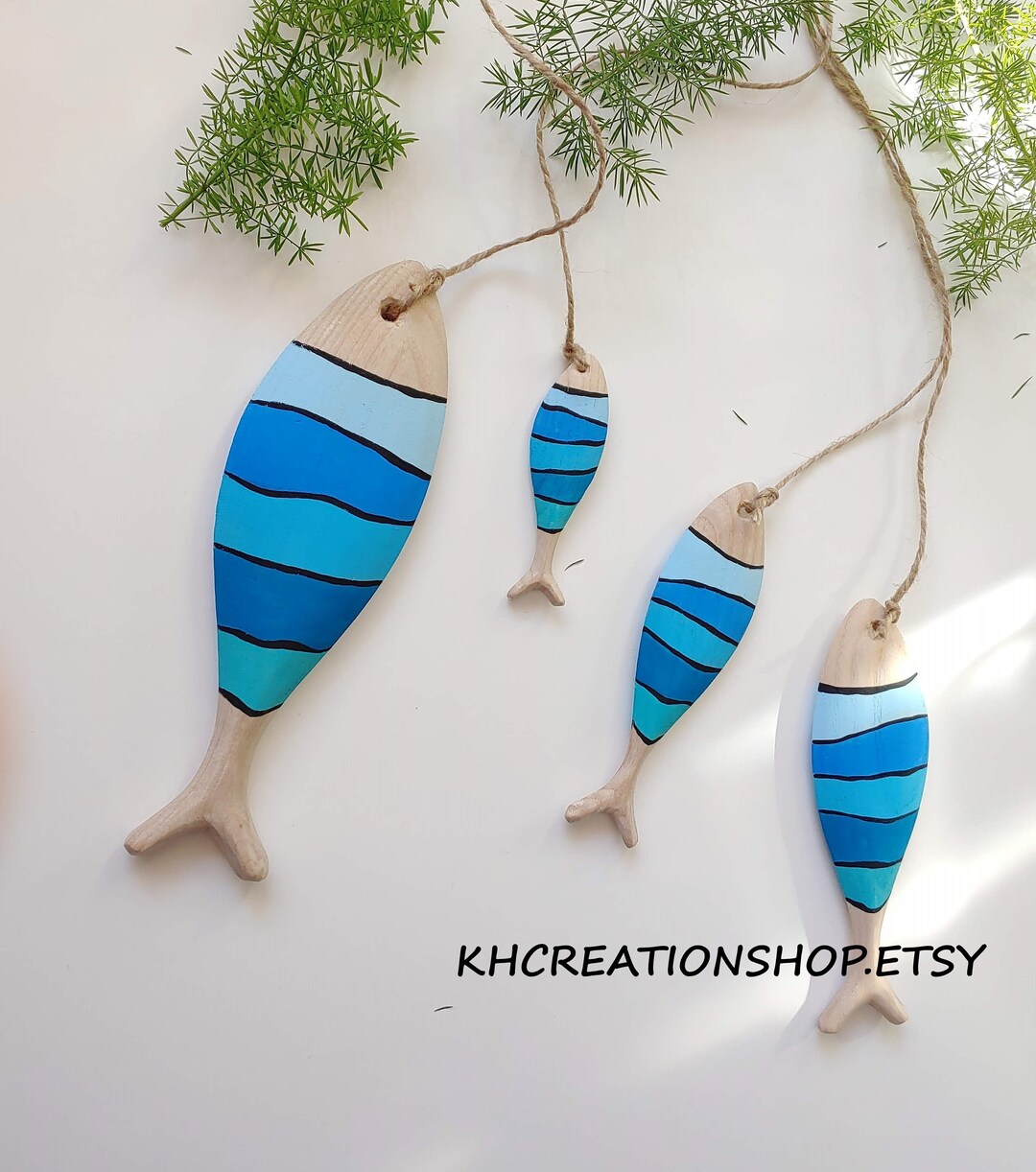 Wood Fish Decoration,fish Art Wall Decor, Wooden Fish Wall Decor ...