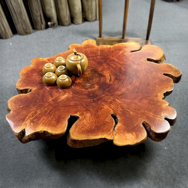 Tree Slab Coffee Table - Etsy UK
