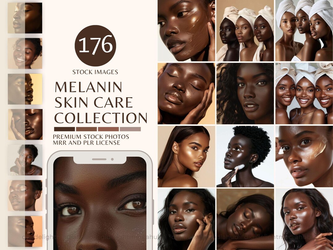 Melanin Skin Care Stock Photos: 176 Images, MRR & PLR (digital Download ...