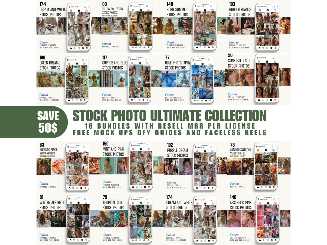 Resell Vault Stock Images Stock Photo Bundle Instagram and Web Branding ...