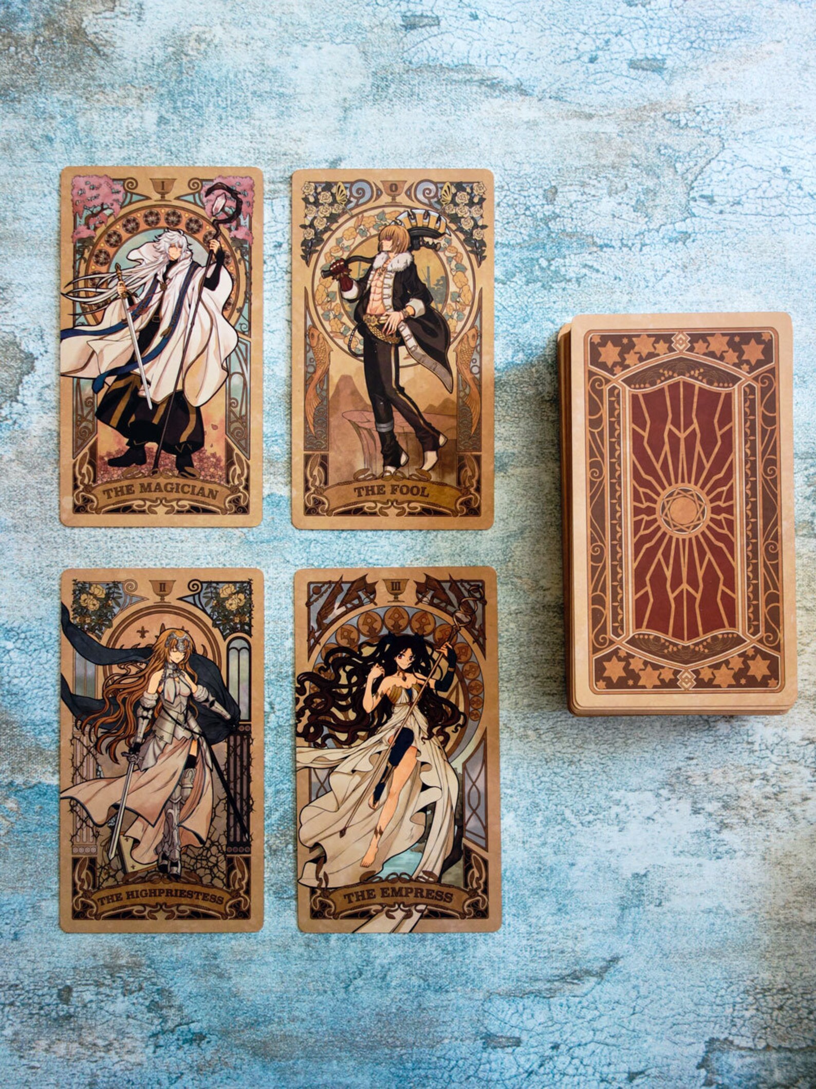 FGO Tarot Fate Journey Tarot 80 Card Tarot Deck Gold - Etsy
