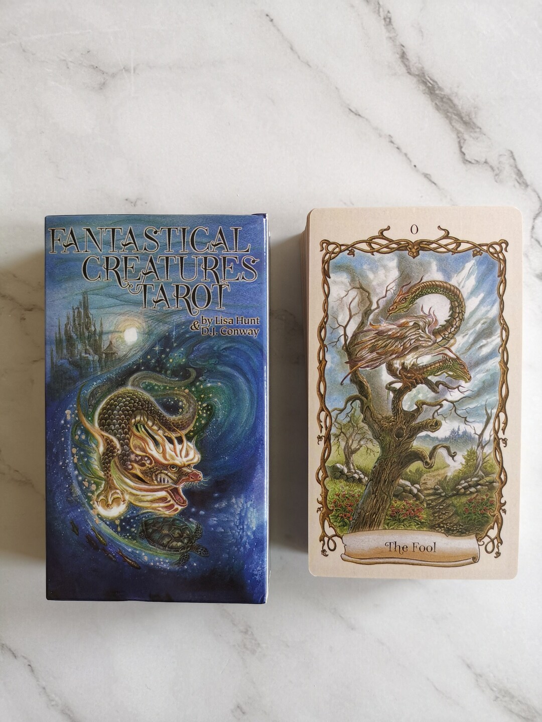 Fantastic Creatures Tarot 78 Card Deck for Divination Guidebook ...