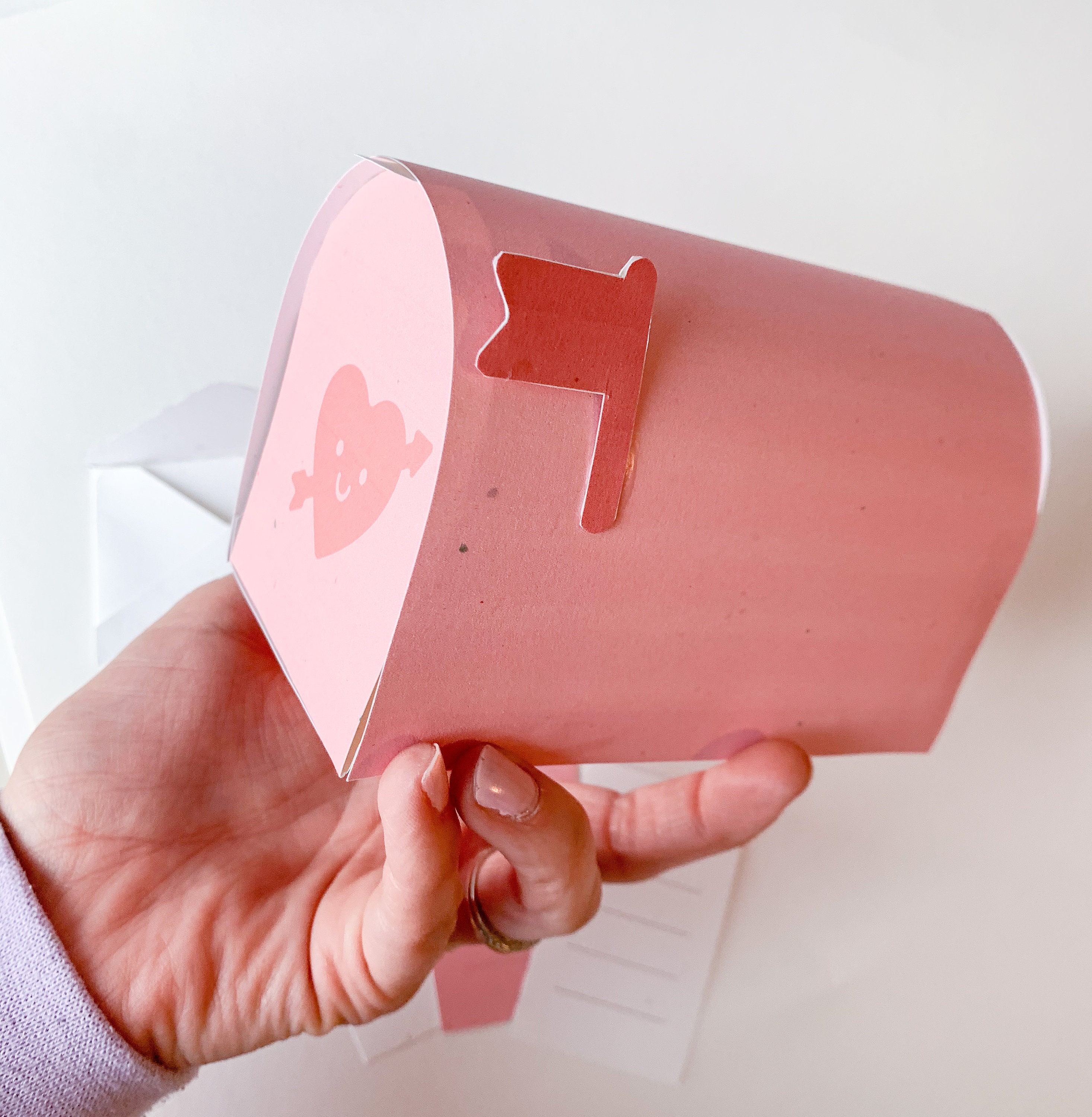 Valentines Day Mailbox Printable Template, Instant Download - Etsy