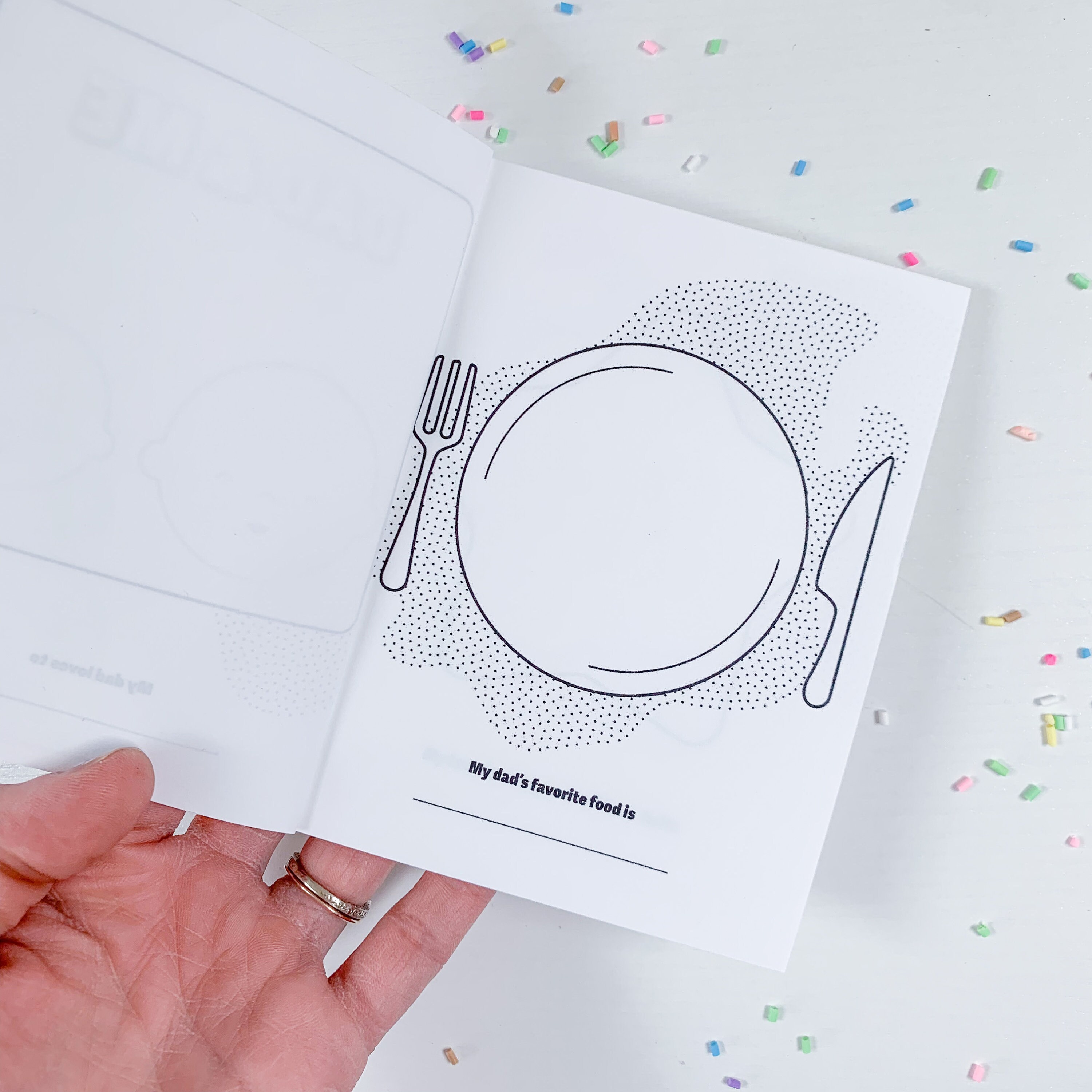 Dad and Me Printable Booklet Activity & Gift, Father's Day Gift, DIY - Etsy