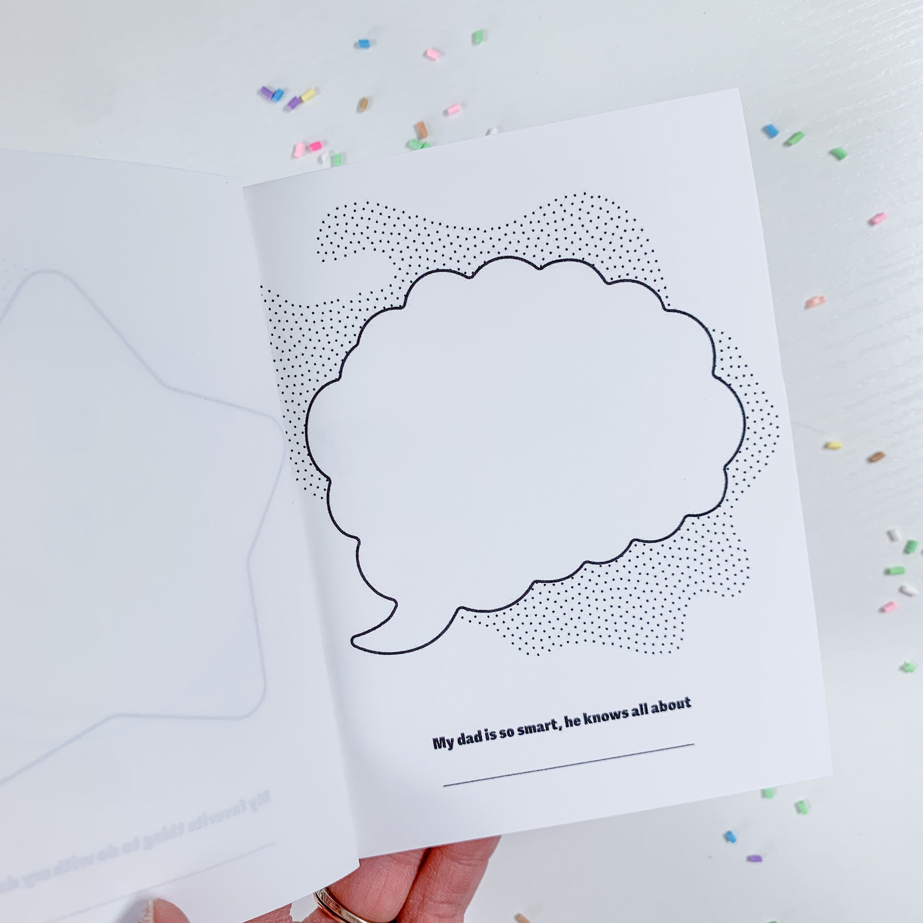 Dad and Me Printable Booklet Activity & Gift, Father's Day Gift, DIY - Etsy