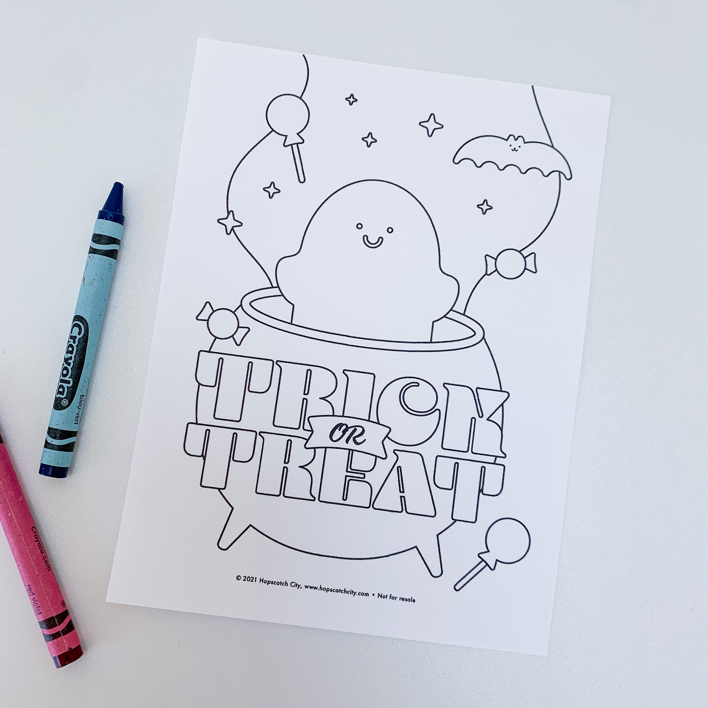 Halloween Printable Pack for Kids: Mini Prints & Coloring Sheet - Etsy
