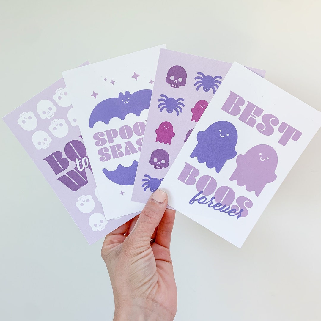 Halloween Printable Pack for Kids: Mini Prints & Coloring Sheet - Etsy