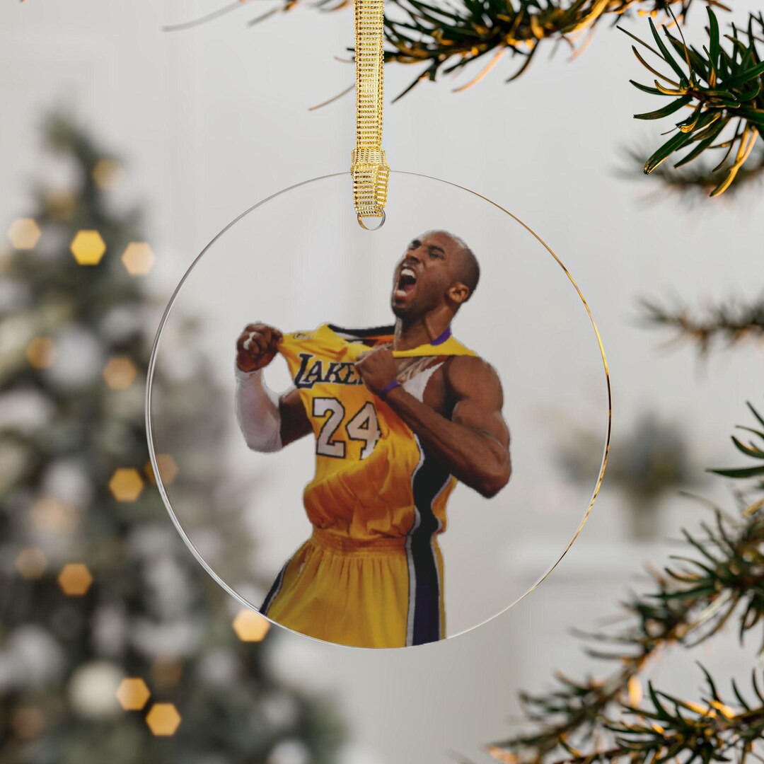 Kobe Celebration Ornament Mamba Jersey Pull Tree Decoration Lakers Gift ...