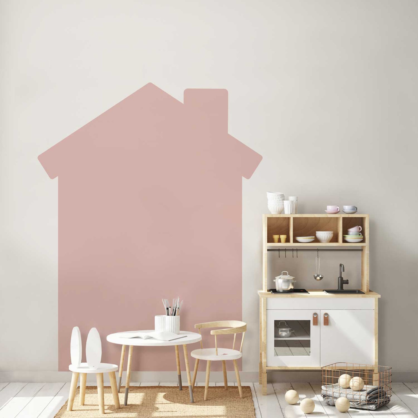 Girl House Shape Decal Boho Kids Arch Wall Decal Arch Wall - Etsy