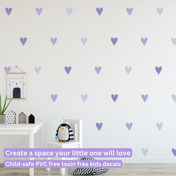 Heart Wall Decal - Etsy