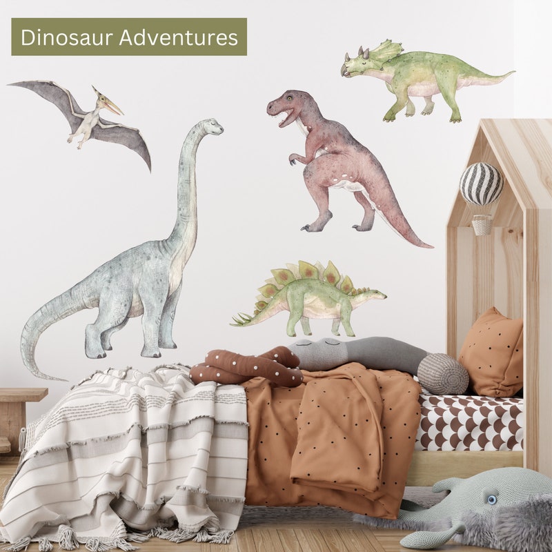 Dinosaur Wall Decals - Etsy