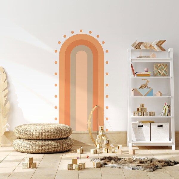 Rainbow Wall Decal - Etsy