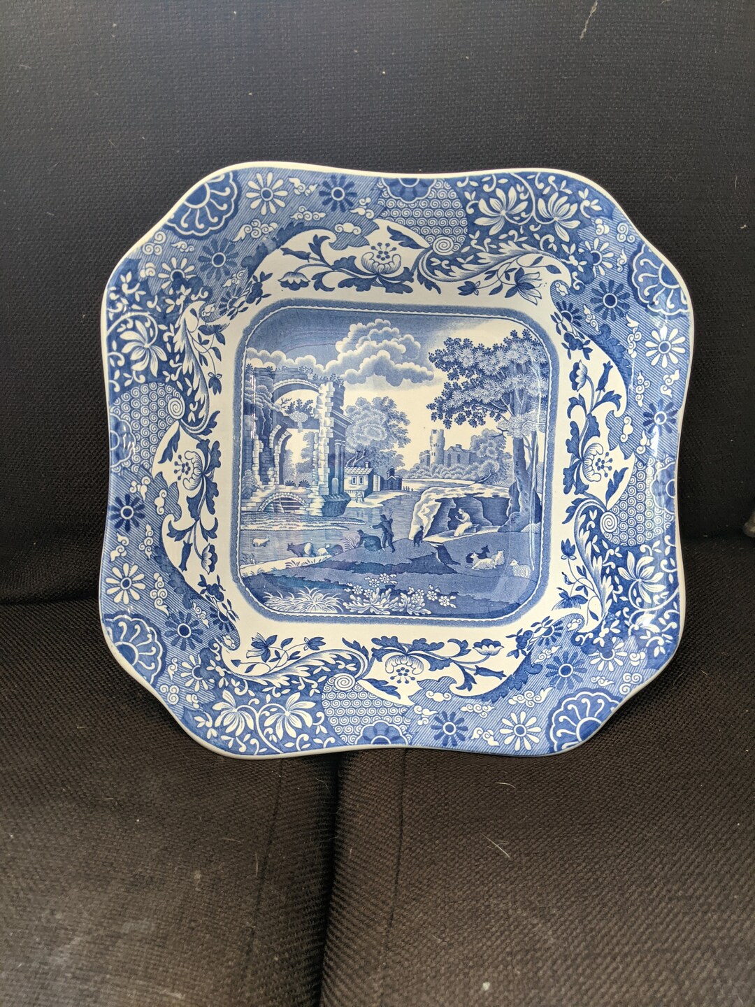 Vintage Blue Italian Spode 9.5 Inch Rectangle Bowl - Etsy