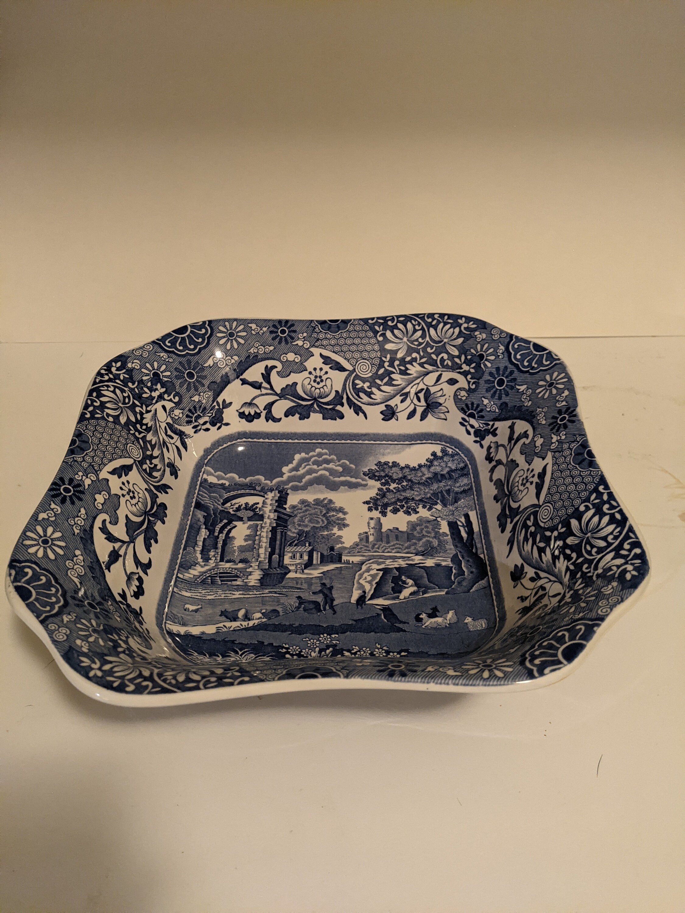 Vintage Blue Italian Spode 9.5 Inch Rectangle Bowl - Etsy