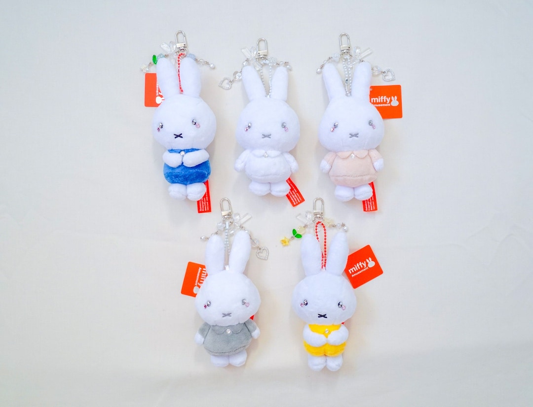 Adorable Genuine Japanese White Bunny Rabbit Bejewelled Plushie ...