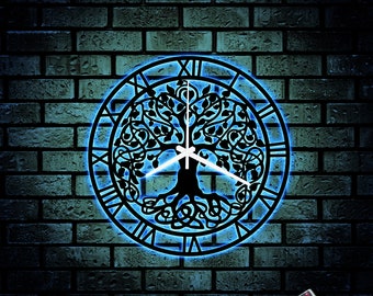 Clock With Lights - Etsy