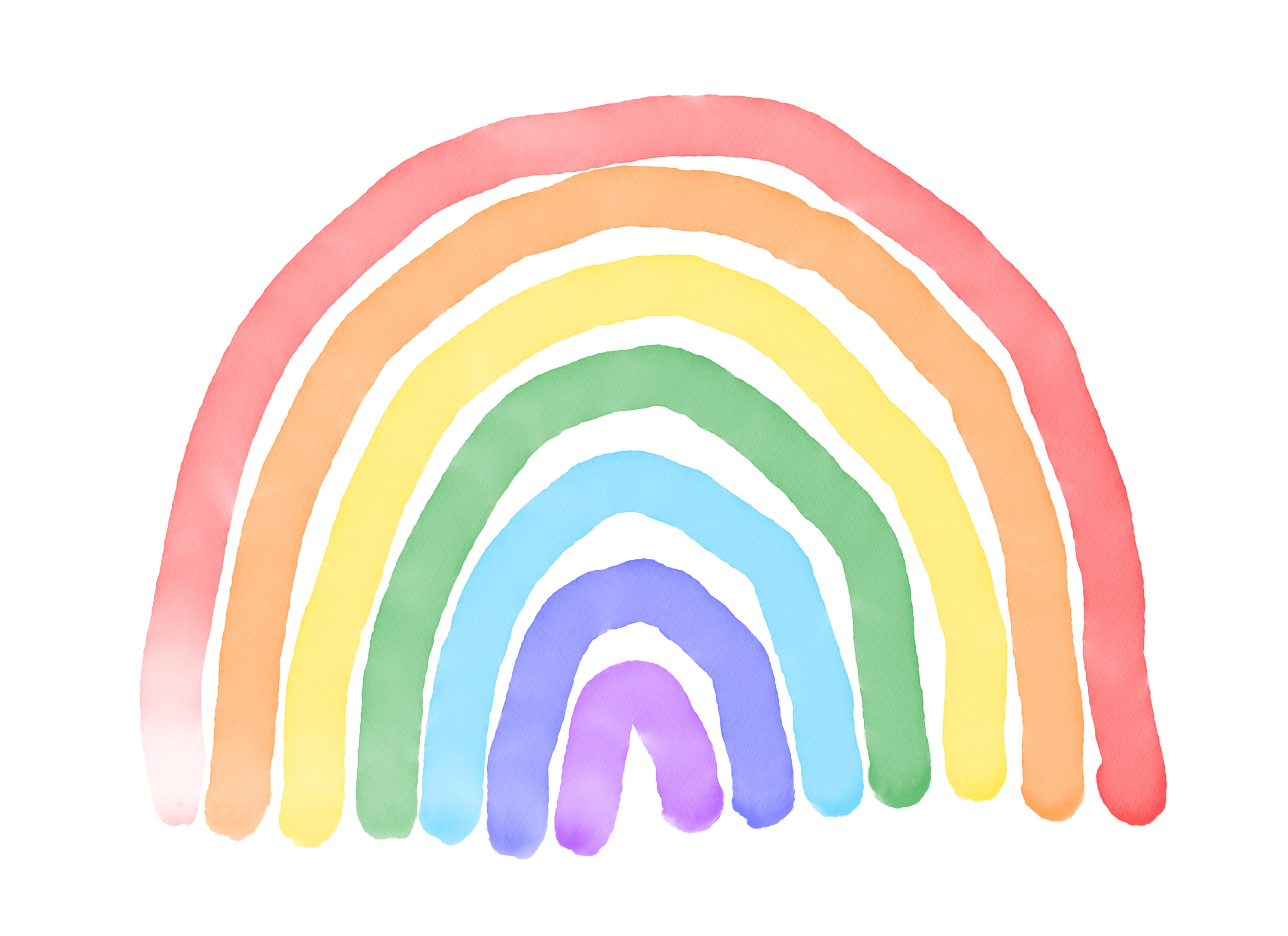 OG Rainbow Watercolor - Etsy UK