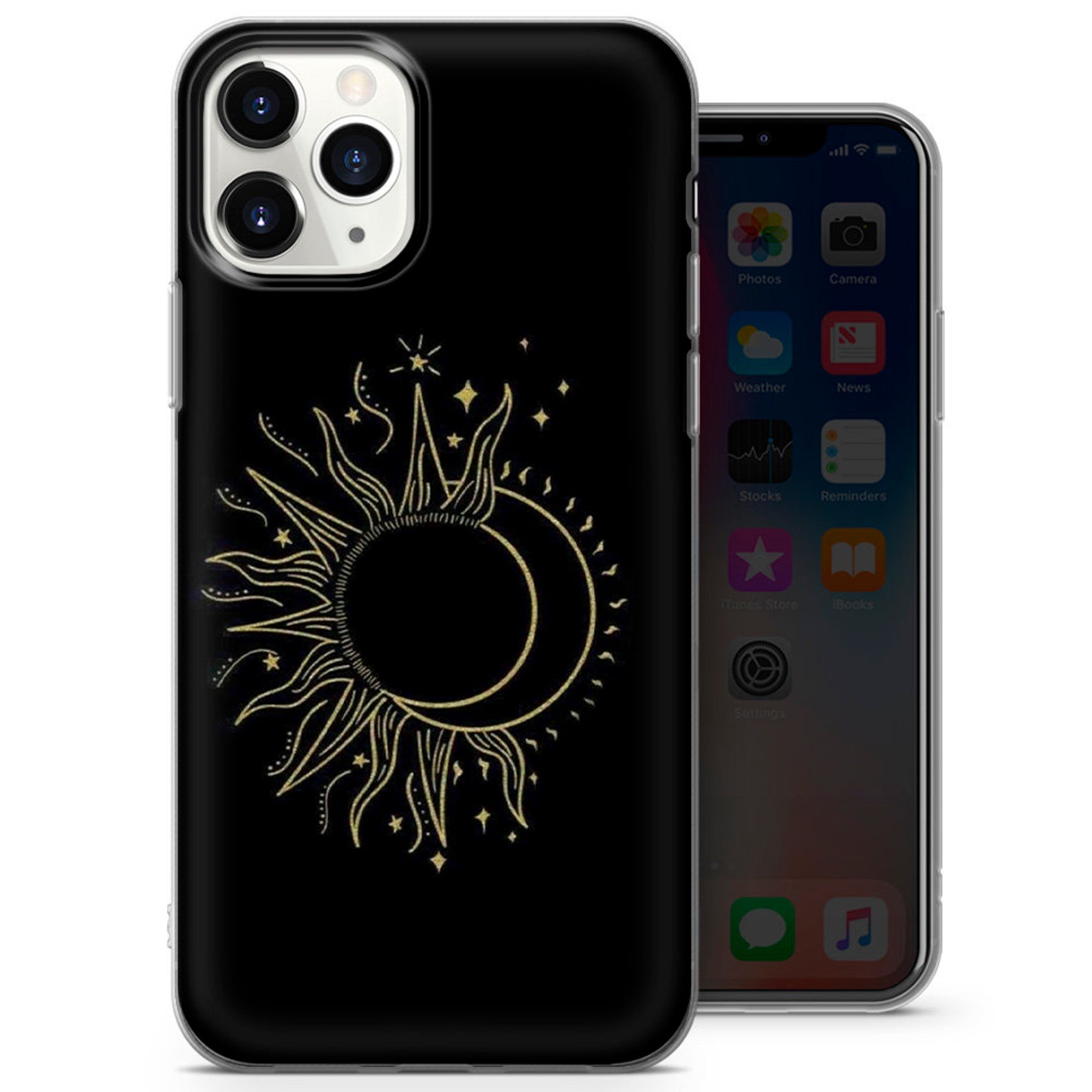 Sun and Moon Phone Case Astrological Cover for Iphone 14 13 - Etsy