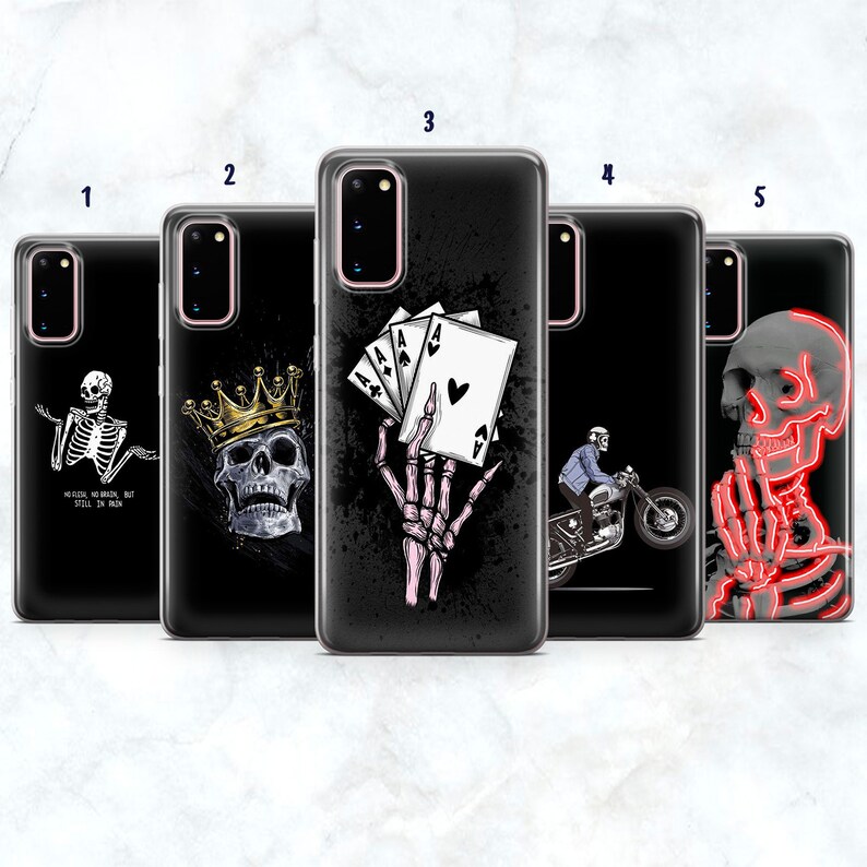 Skeleton Phone Case Aesthetic Skull Cover for Iphone 14 13 - Etsy