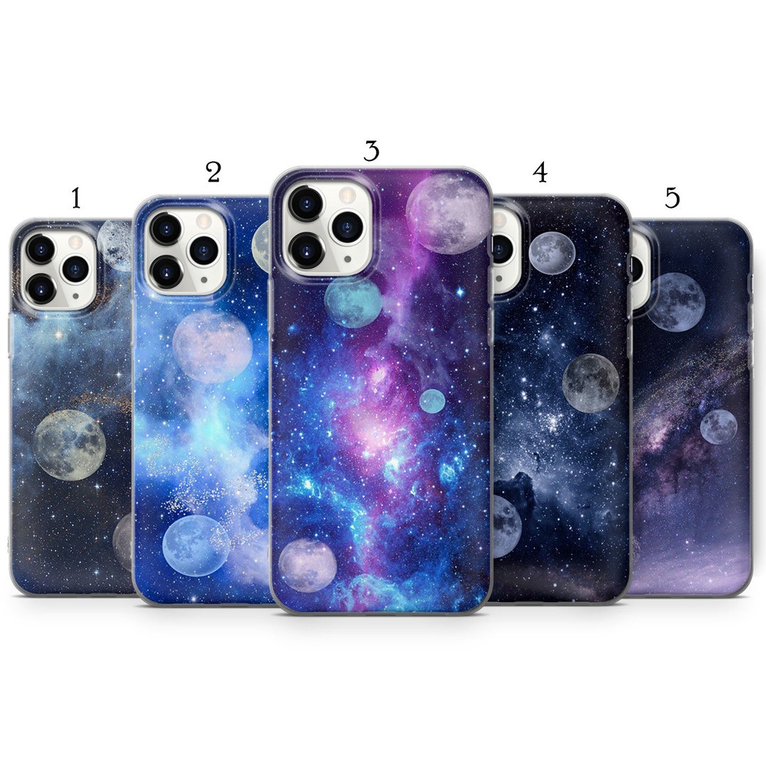 Planets Stars Phone Case Celestial Cover for iPhone 14, 13 Pro, 12, 11 ...