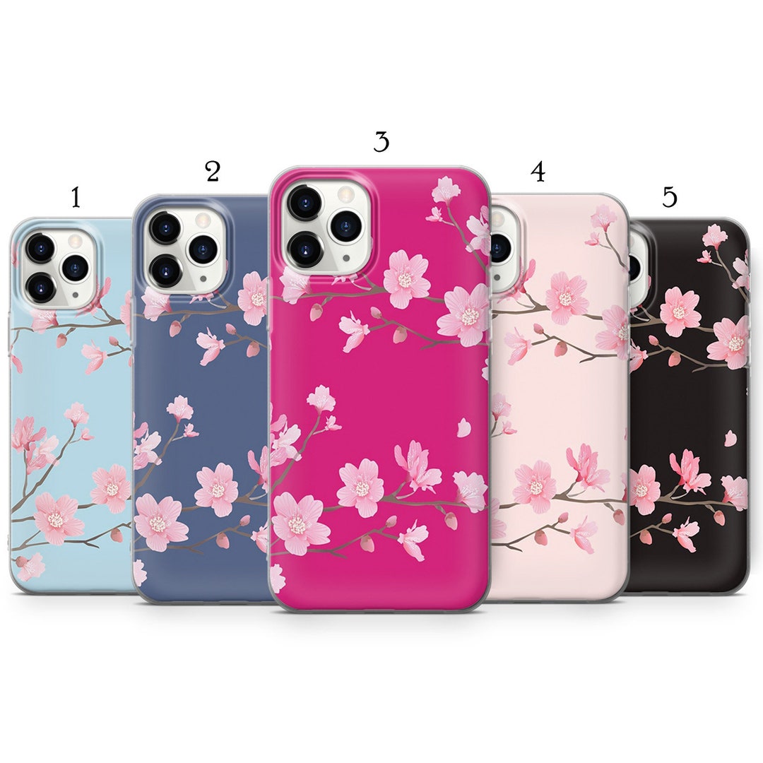 Sakura Phone Case Cherry Blossom Cover for iPhone 14, 13 Pro, 12, 11 ...