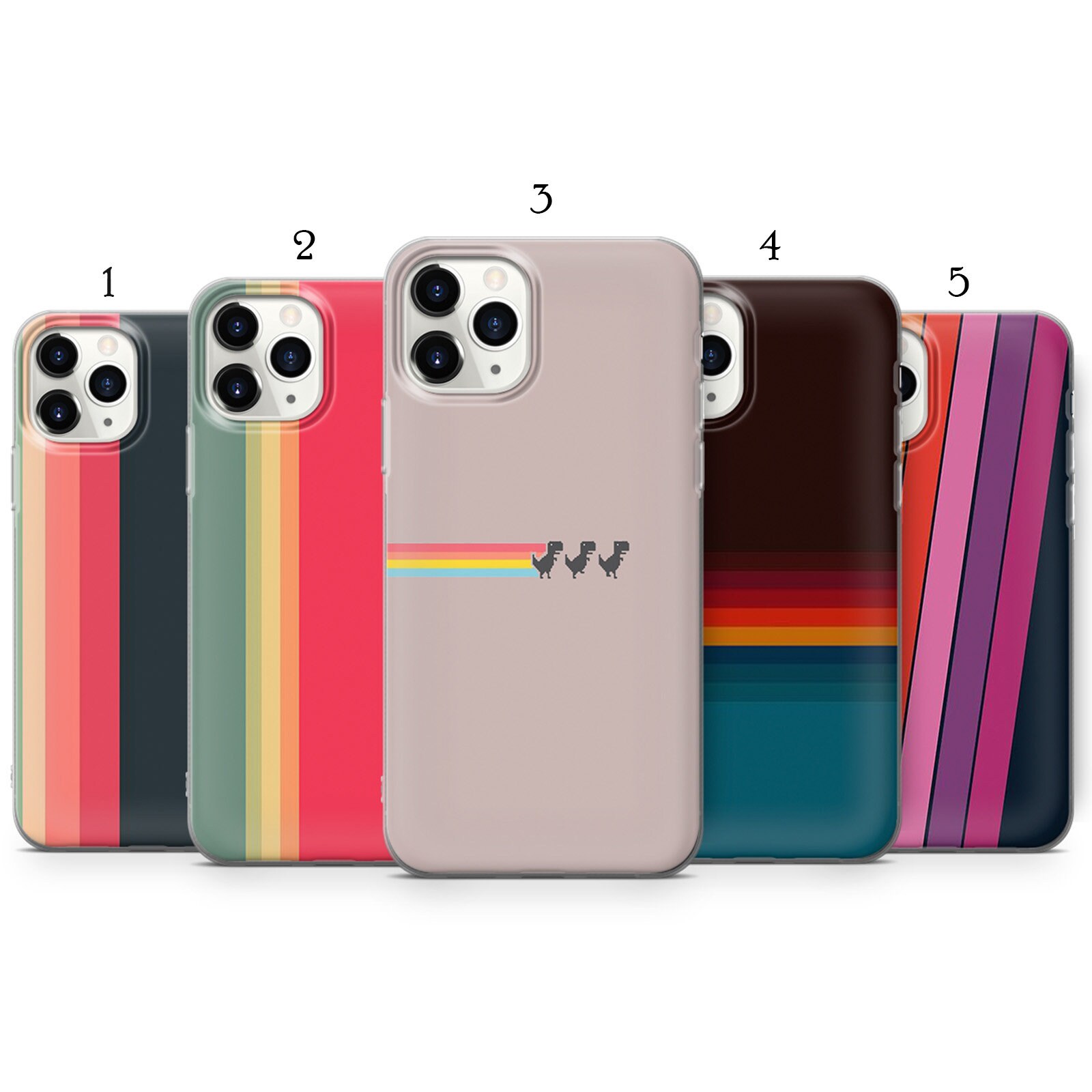 Retro Stripes Phone Case Aesthetic Art Cover for Iphone 14 13 - Etsy UK