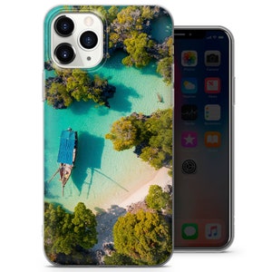Beach Phone Case Ocean Cover for iPhone 13 Pro, 12, 11, X, XR, XS, 8 ...