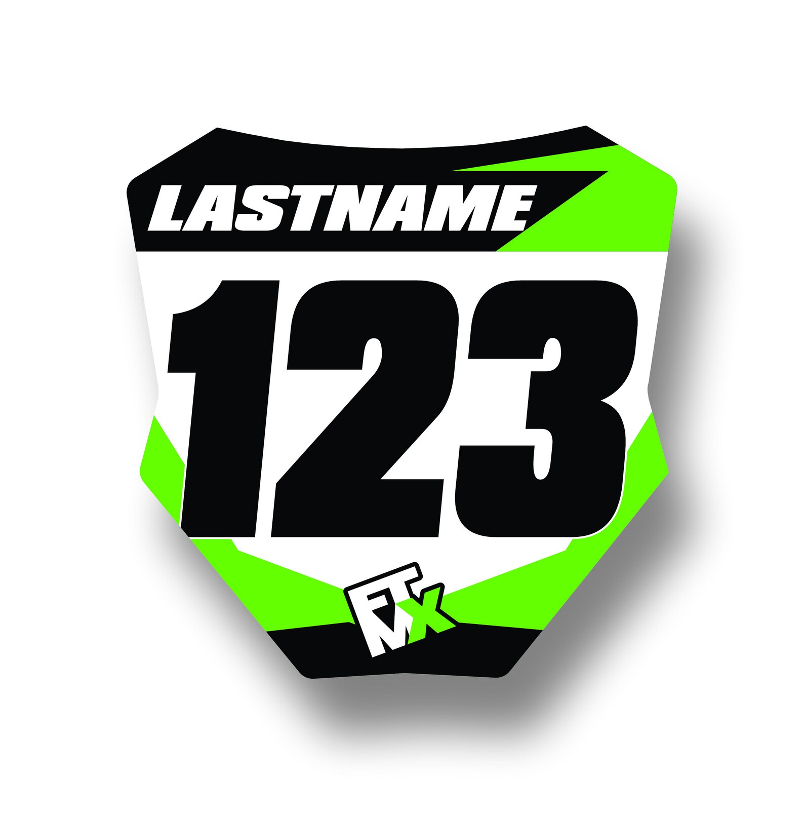 Kawasaki Styled Mini Number Plate Decals QTY10 - Etsy