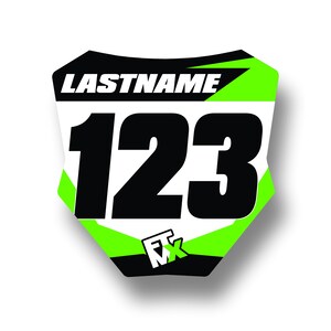 Kawasaki Styled Mini Number Plate Decals QTY10 - Etsy