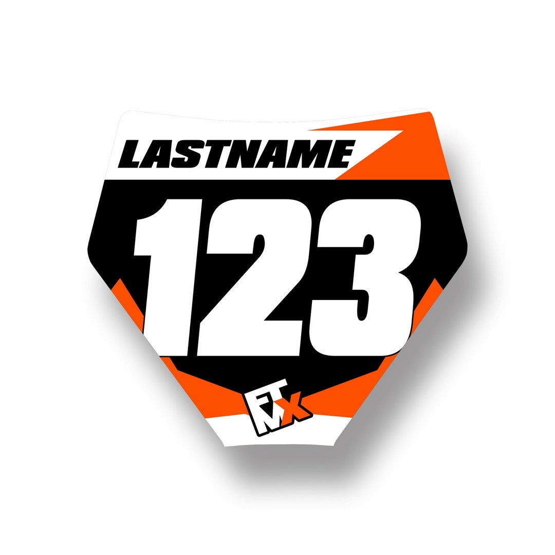 KTM Styled Mini Number Plate Decals QTY10 - Etsy