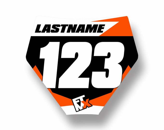 KTM Styled Mini Number Plate Decals (QTY10) - Etsy