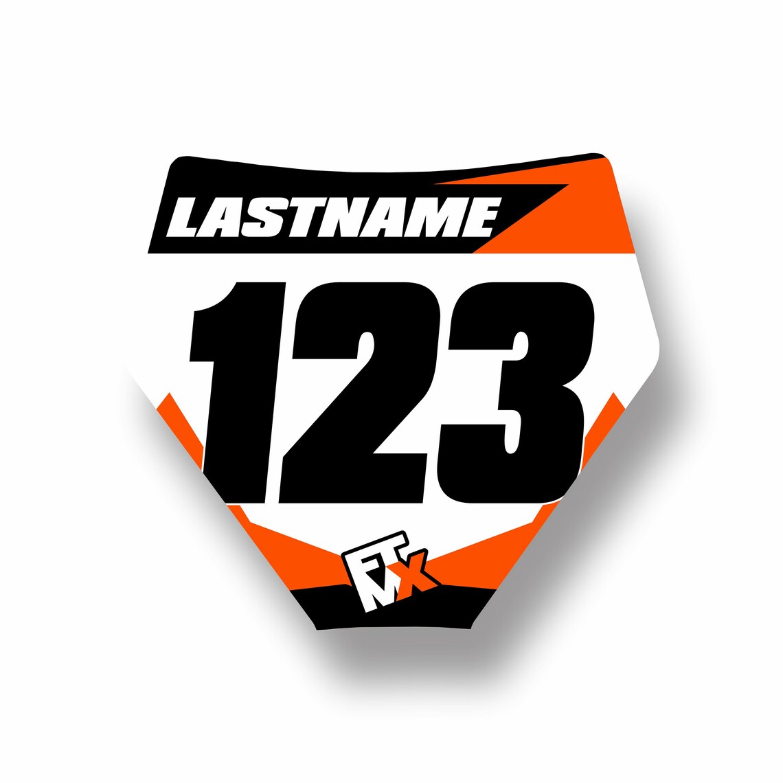 KTM Styled Mini Number Plate Decals QTY10 - Etsy