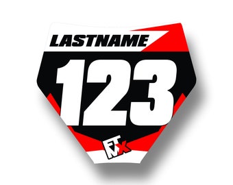 KTM Styled Mini Number Plate Decals QTY10 - Etsy