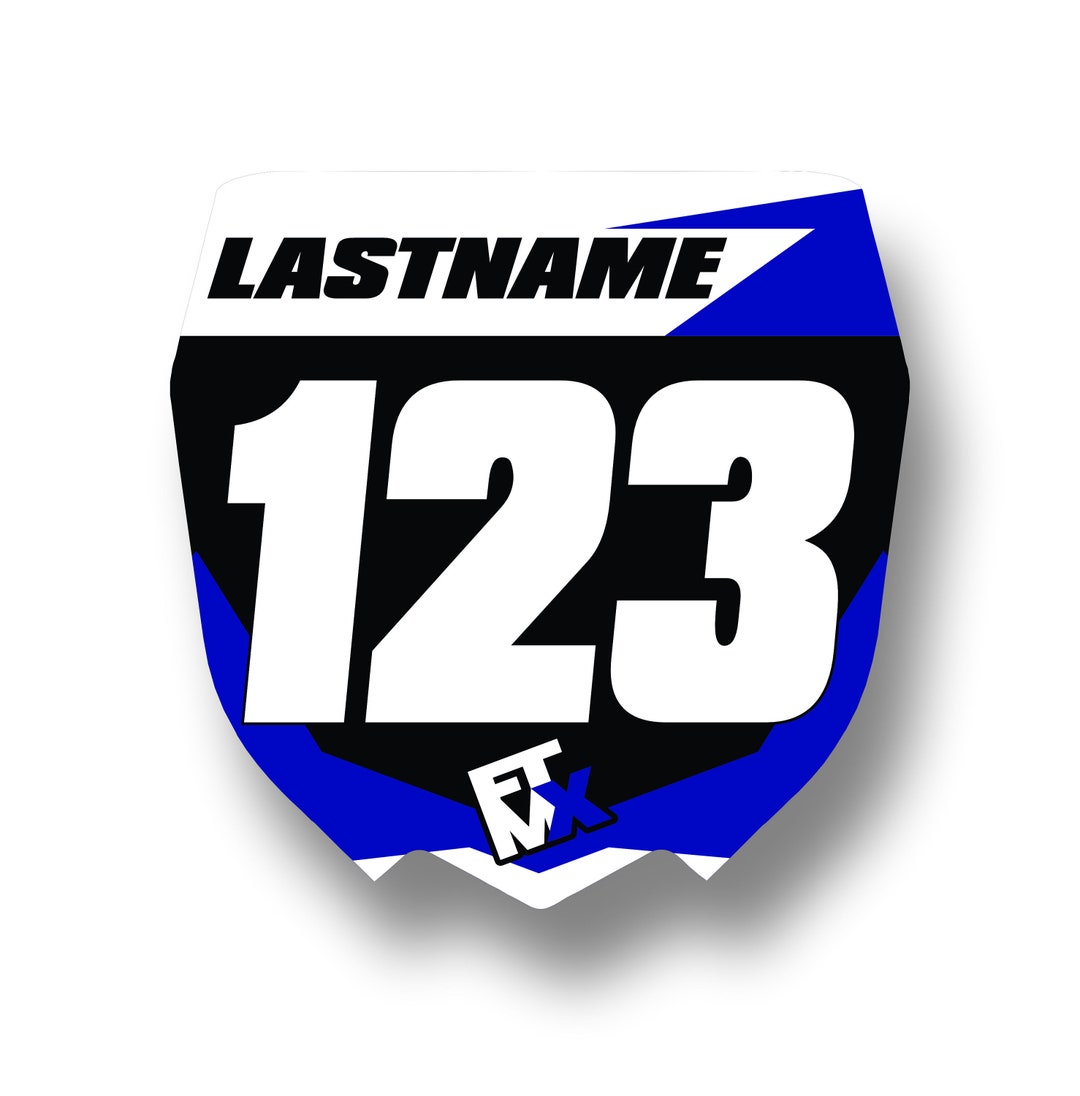 Yamaha Styled Mini Number Plate Decals QTY10 - Etsy