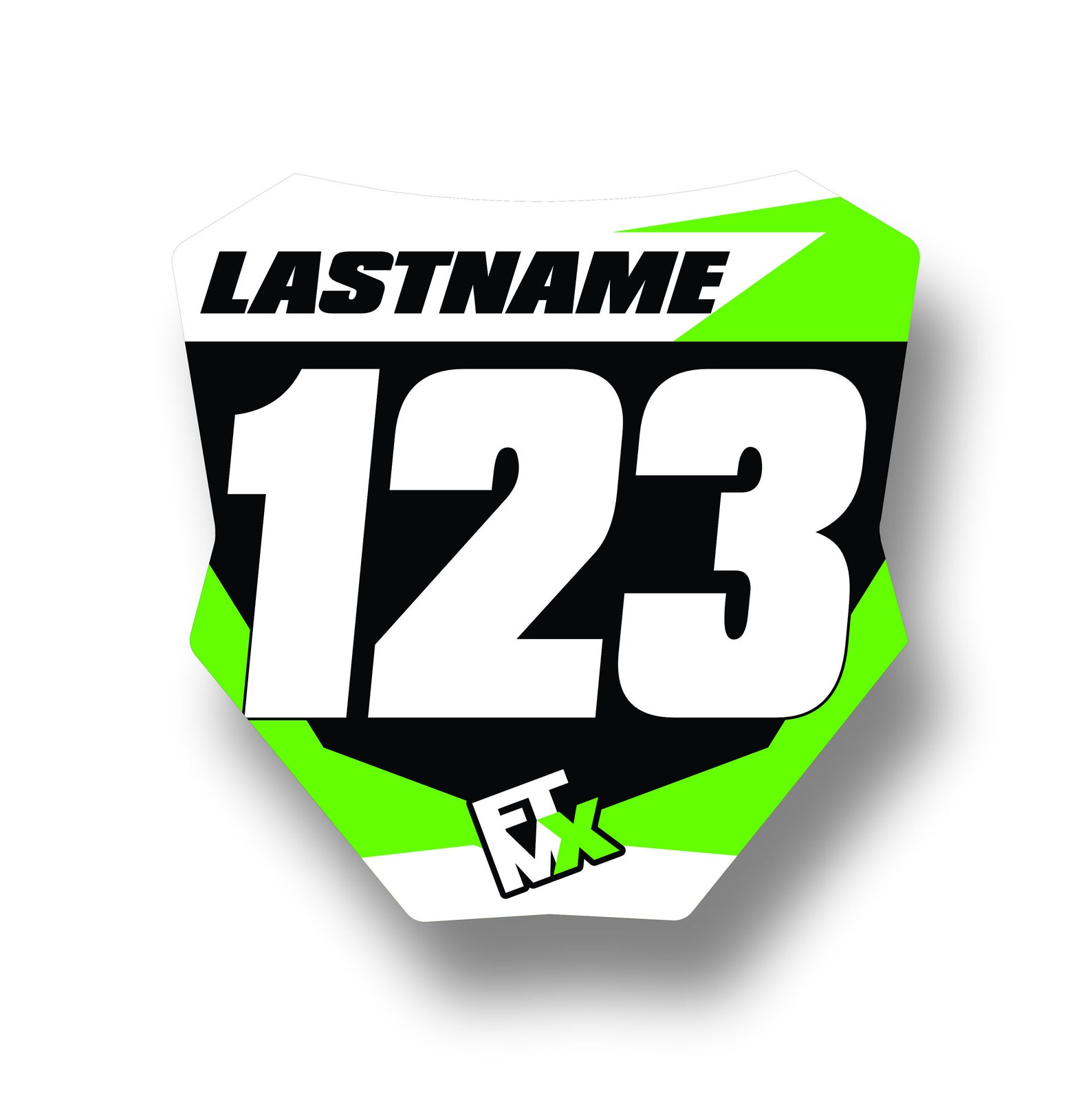 Kawasaki Styled Mini Number Plate Decals QTY10 - Etsy