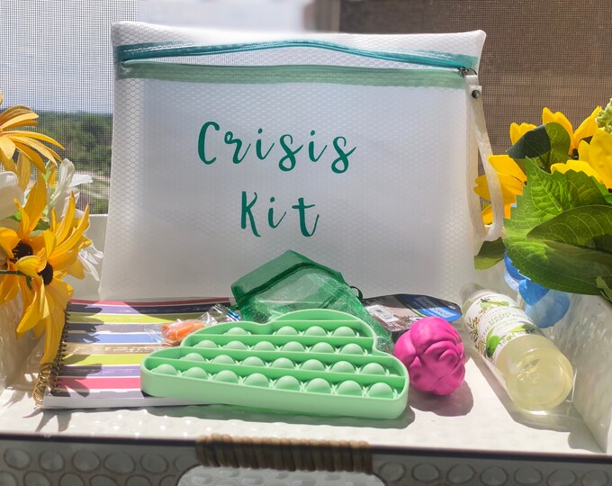 Mental Health Crisis Kit Bag for Depression, Anxiety Includes Calm Down ...