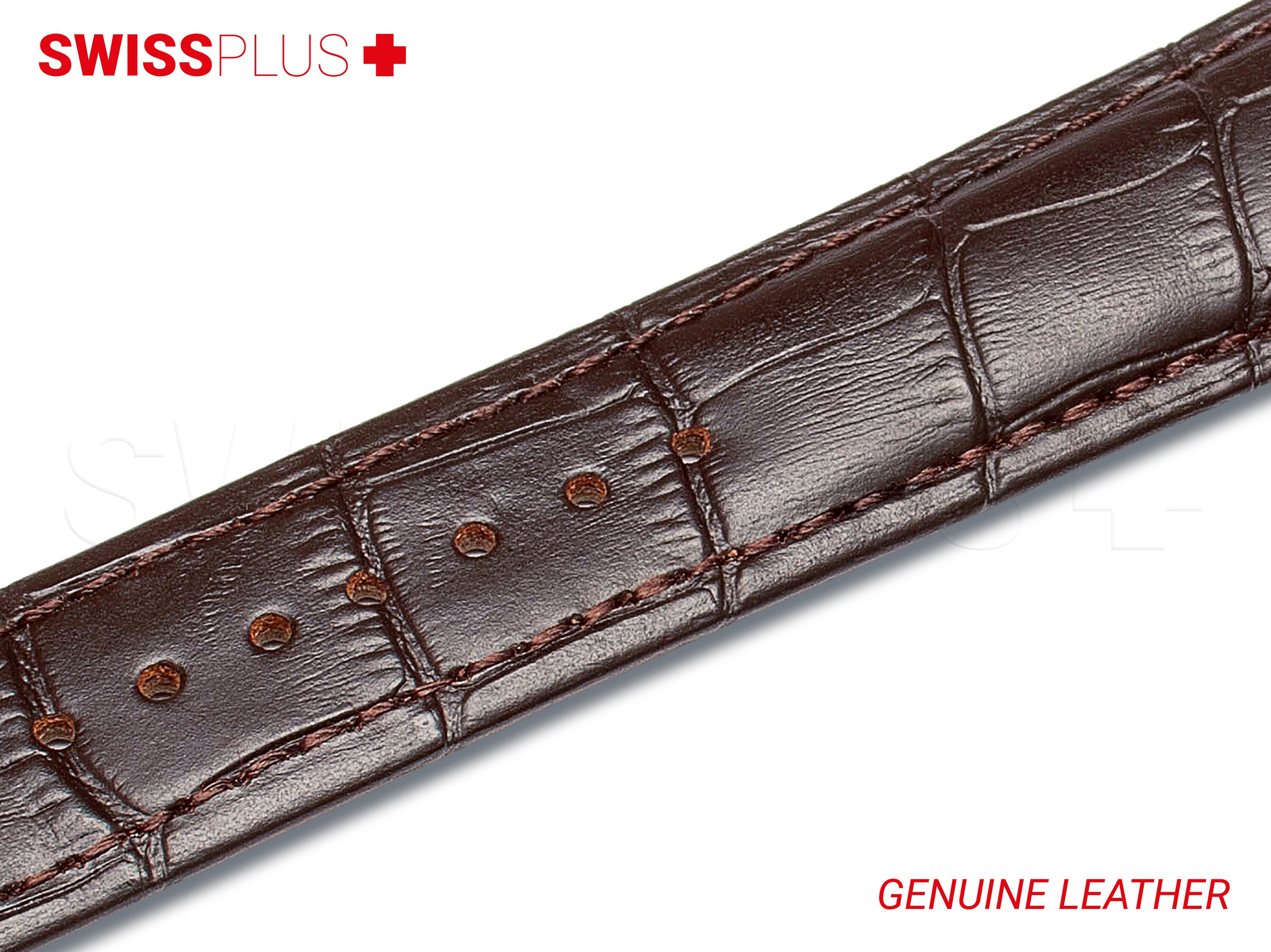 For SEIKO Watch Strap Genuine Calf Leather Glossy Crocodile | Etsy