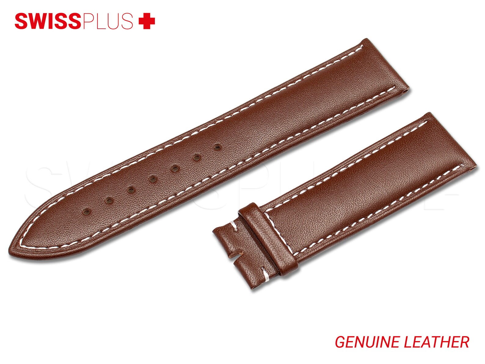 For TISSOT Watch Strap Smooth Flat Padded Genuine Leather DARK | Etsy