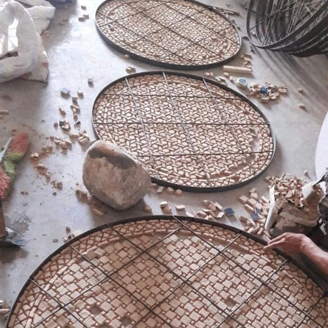 Round Coffee Table Morocan Mosaic Table Morocan Zellig - Etsy