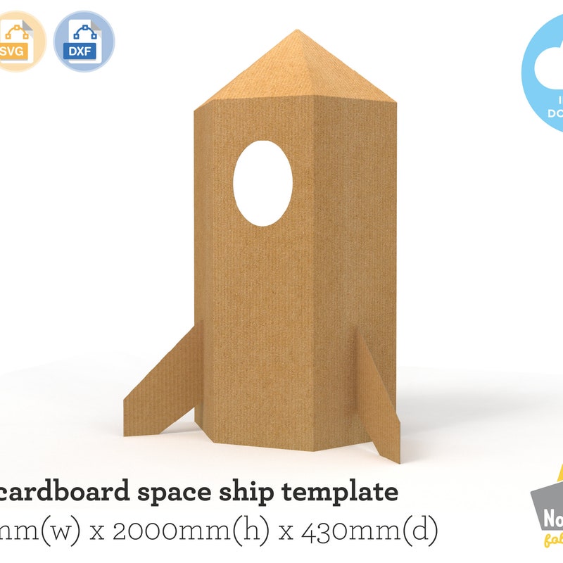 Cardboard Rocket Diy - Etsy Australia