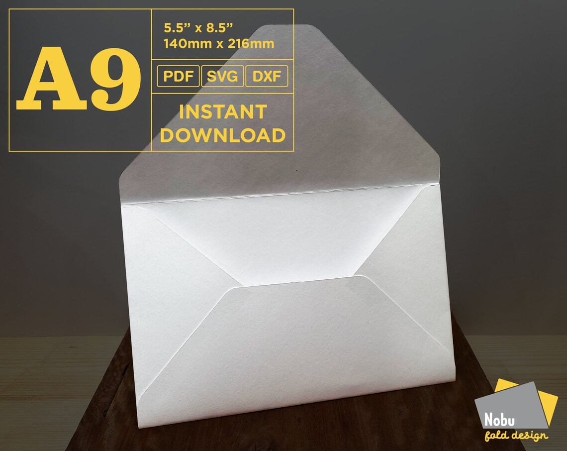 A9 Greeting Card & Envelope Template / 5.5 X 8.5 / 140mm X - Etsy